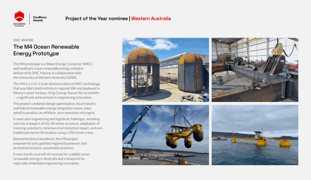 SMC's M4 Wave Project Earns Top Engineering Nomination - SMC Marine